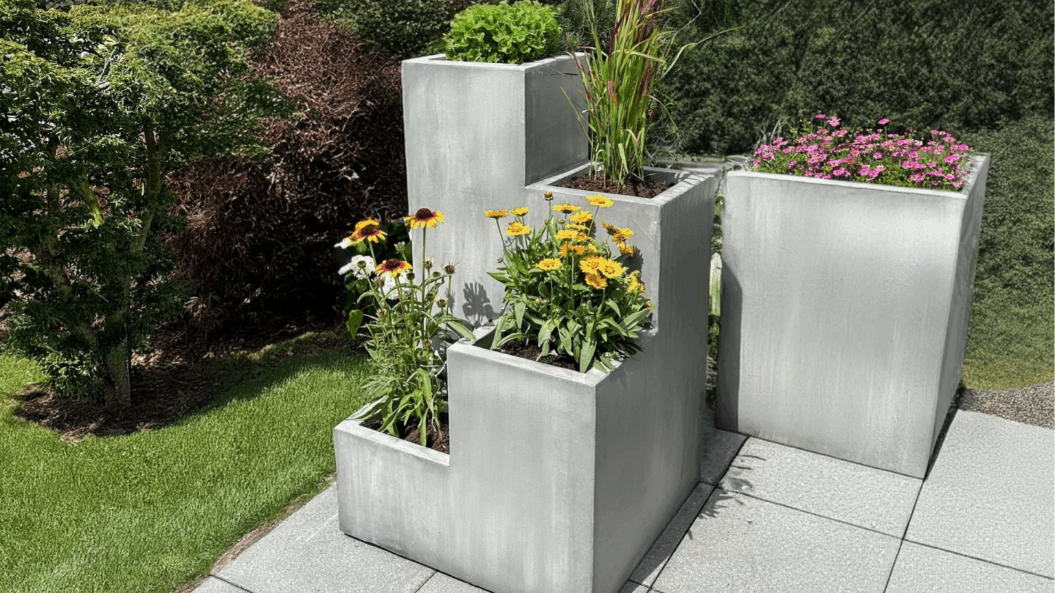 Stilvolle Beton Pflanzkbel Selber Machen Bilder